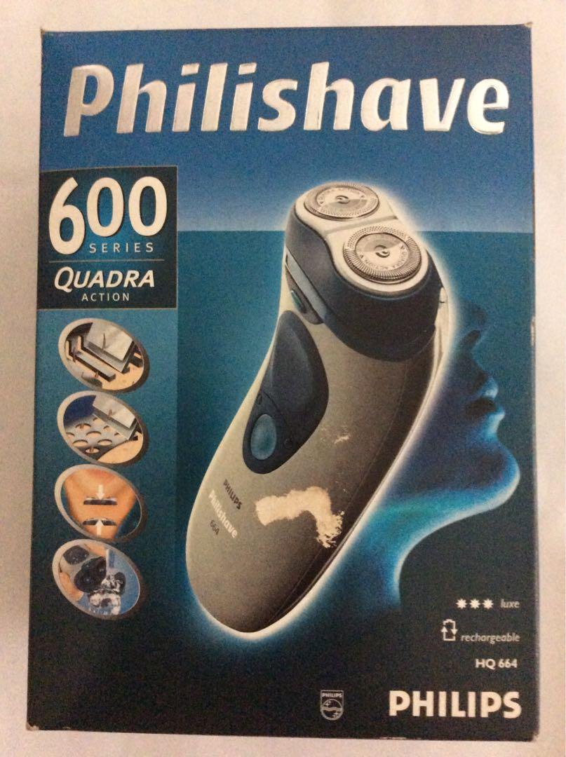 PHILIPS Philishave 600 SERIES QUADRA ACTION HQ664 Electric Shaver ...