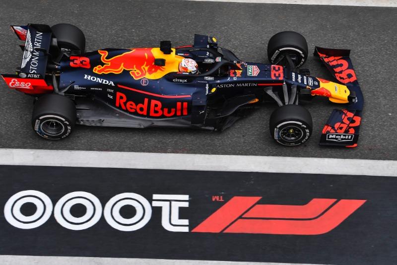 Max Verstappen 2019 F1 Red Bull 1/18 Formula One 1000th race model car Spark Chinese GP not ...