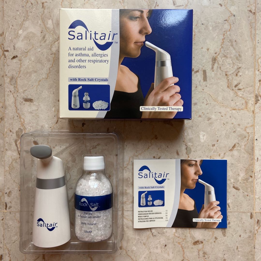 Salitair Salt Therapy Inhaler For Asthma & Allergies, Health ...