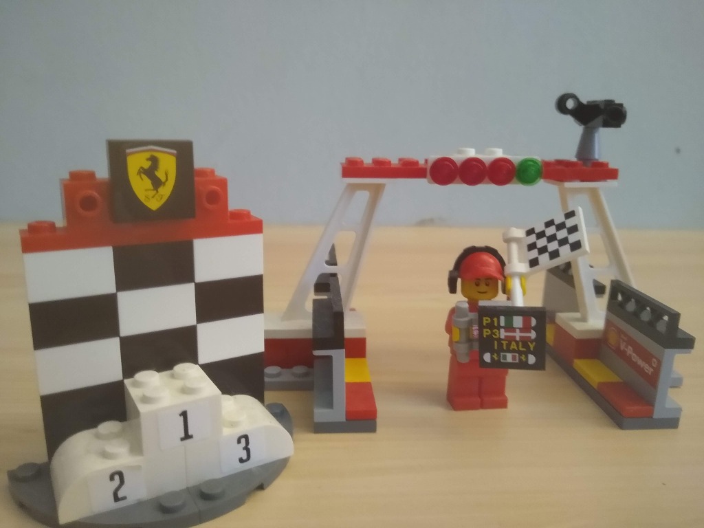 Shell Lego finish line and podium, Hobbies & Toys, Toys & Games on ...