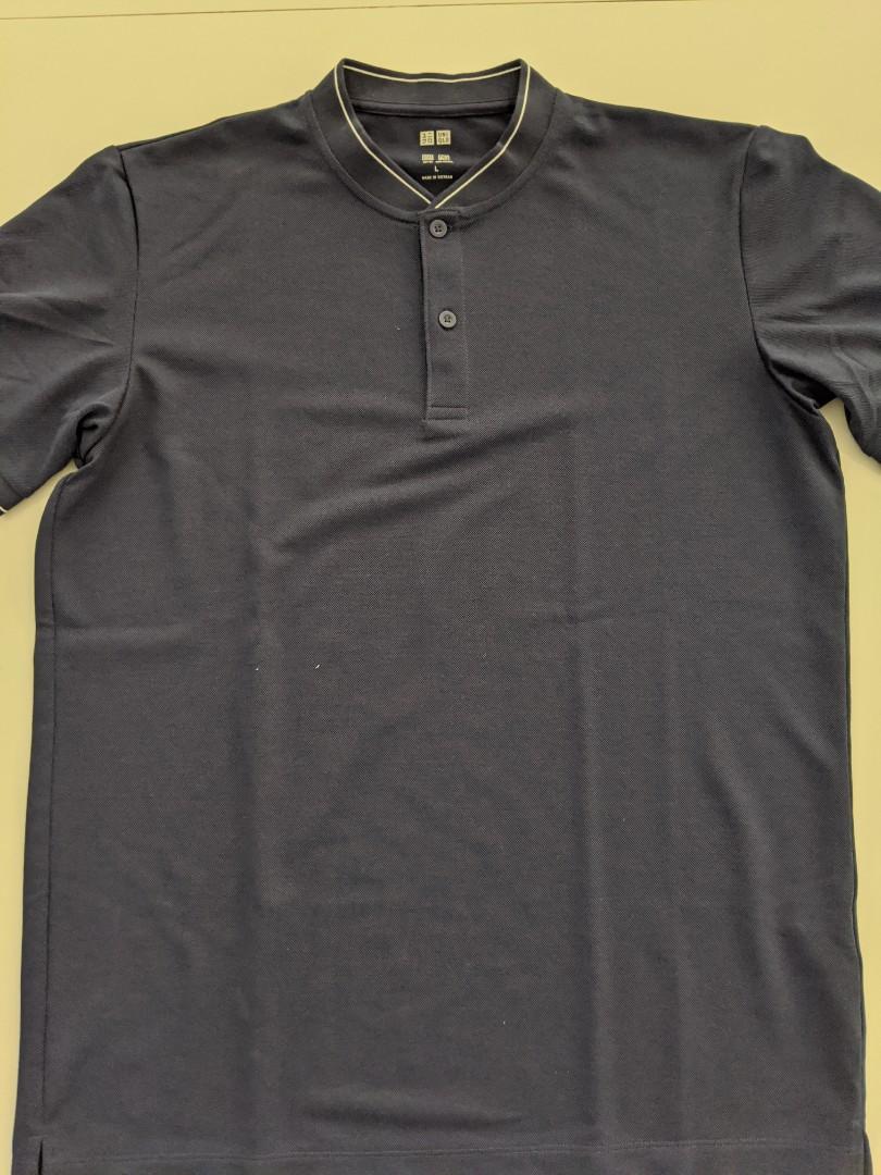 Uniqlo Chinese Collar Polo Shirt, Men's Fashion, Tops & Sets, Tshirts ...