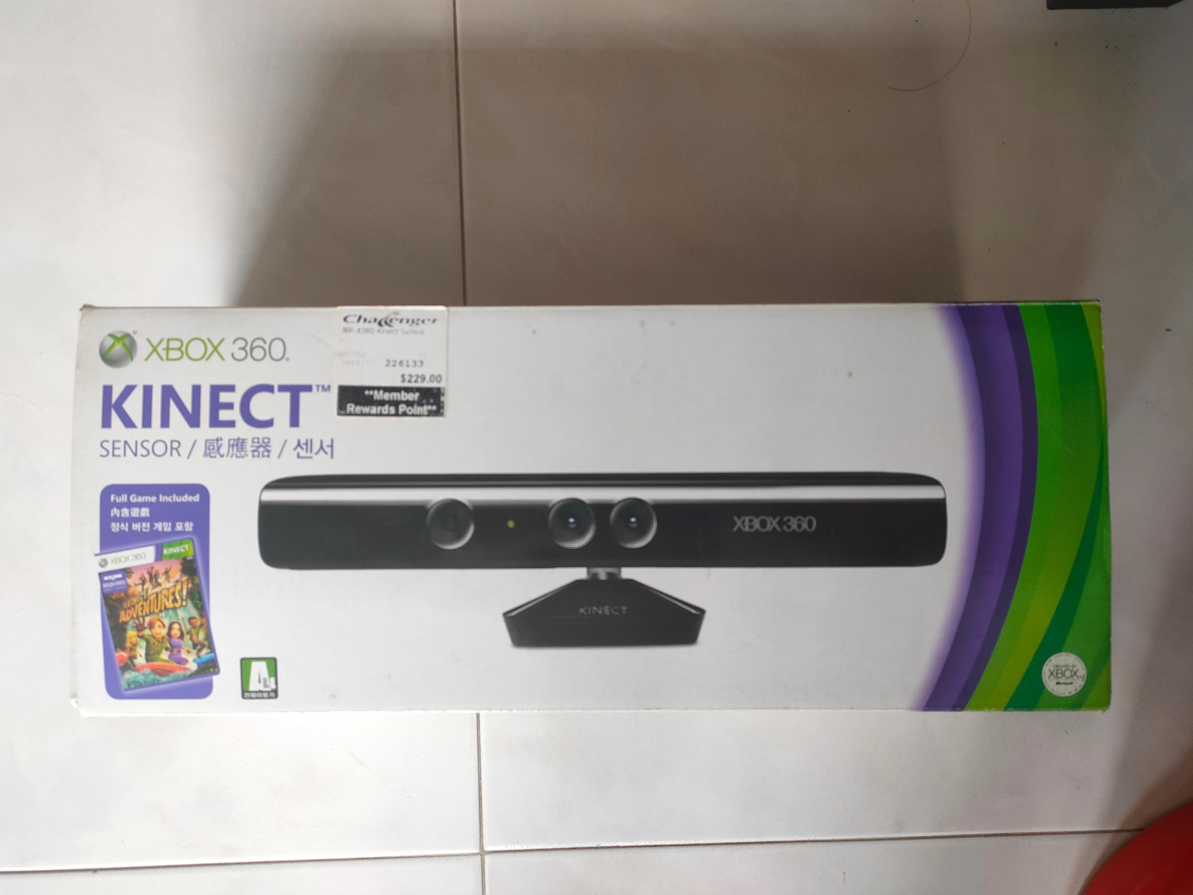 Xbox Kinect 360 Sensor with free game, Video Gaming, Gaming Accessories ...