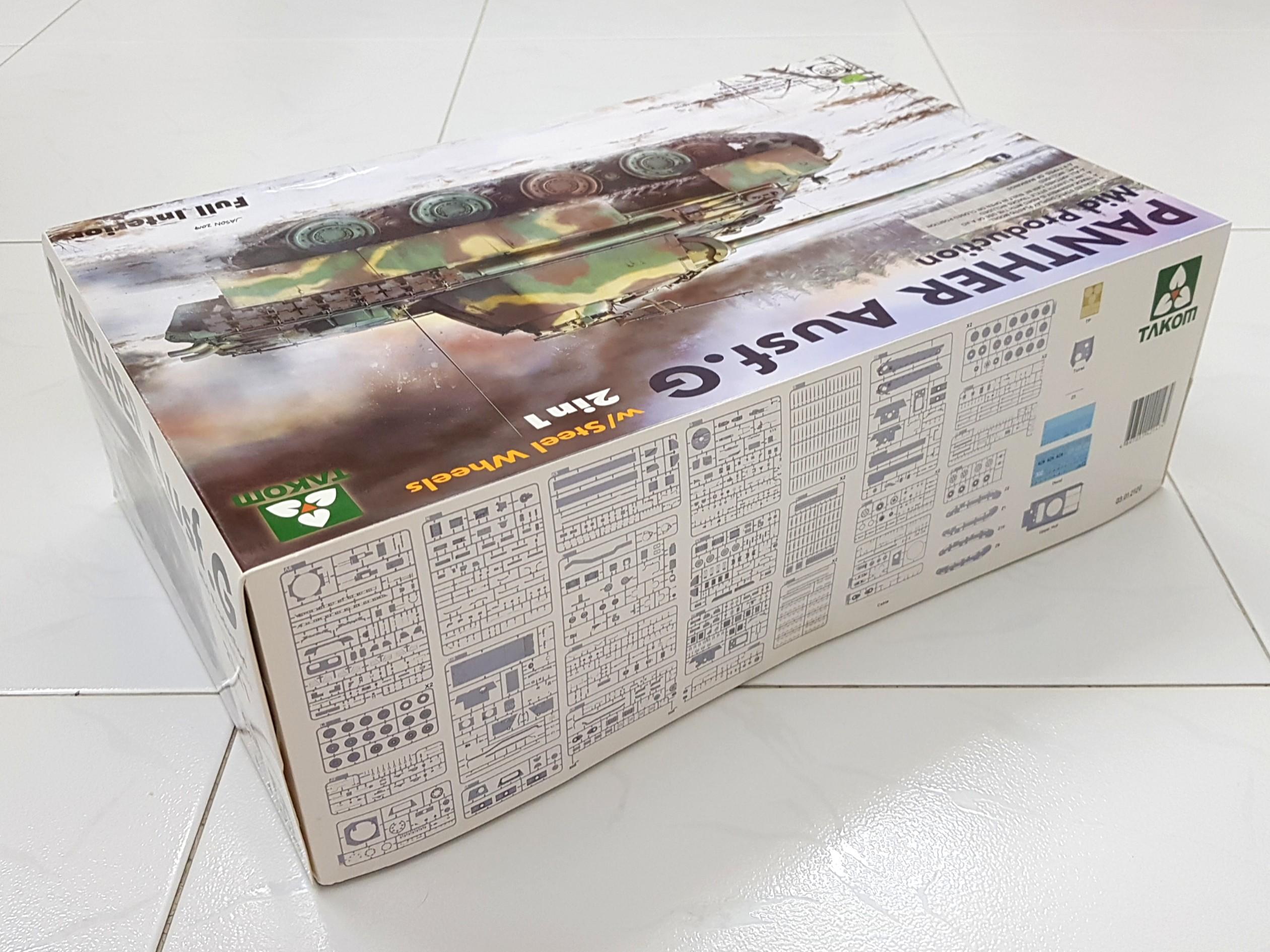 1/35 #2120 Takom German Panther Ausf G Mid Production w Steel Wheels 2 ...