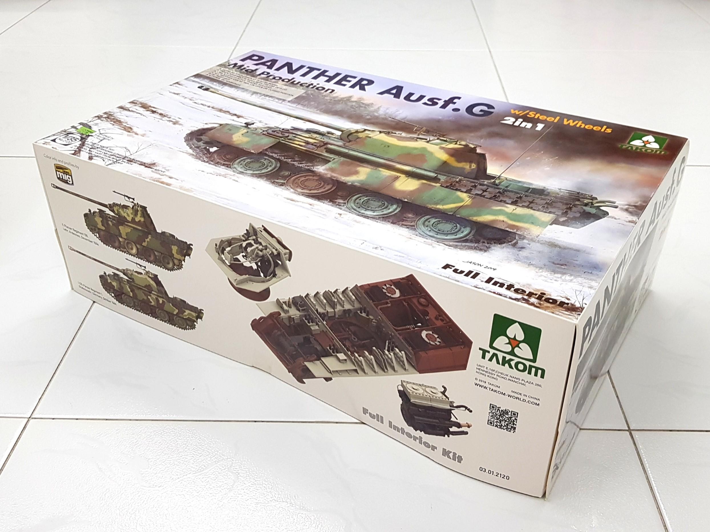 1/35 #2120 Takom German Panther Ausf G Mid Production w Steel Wheels 2 ...