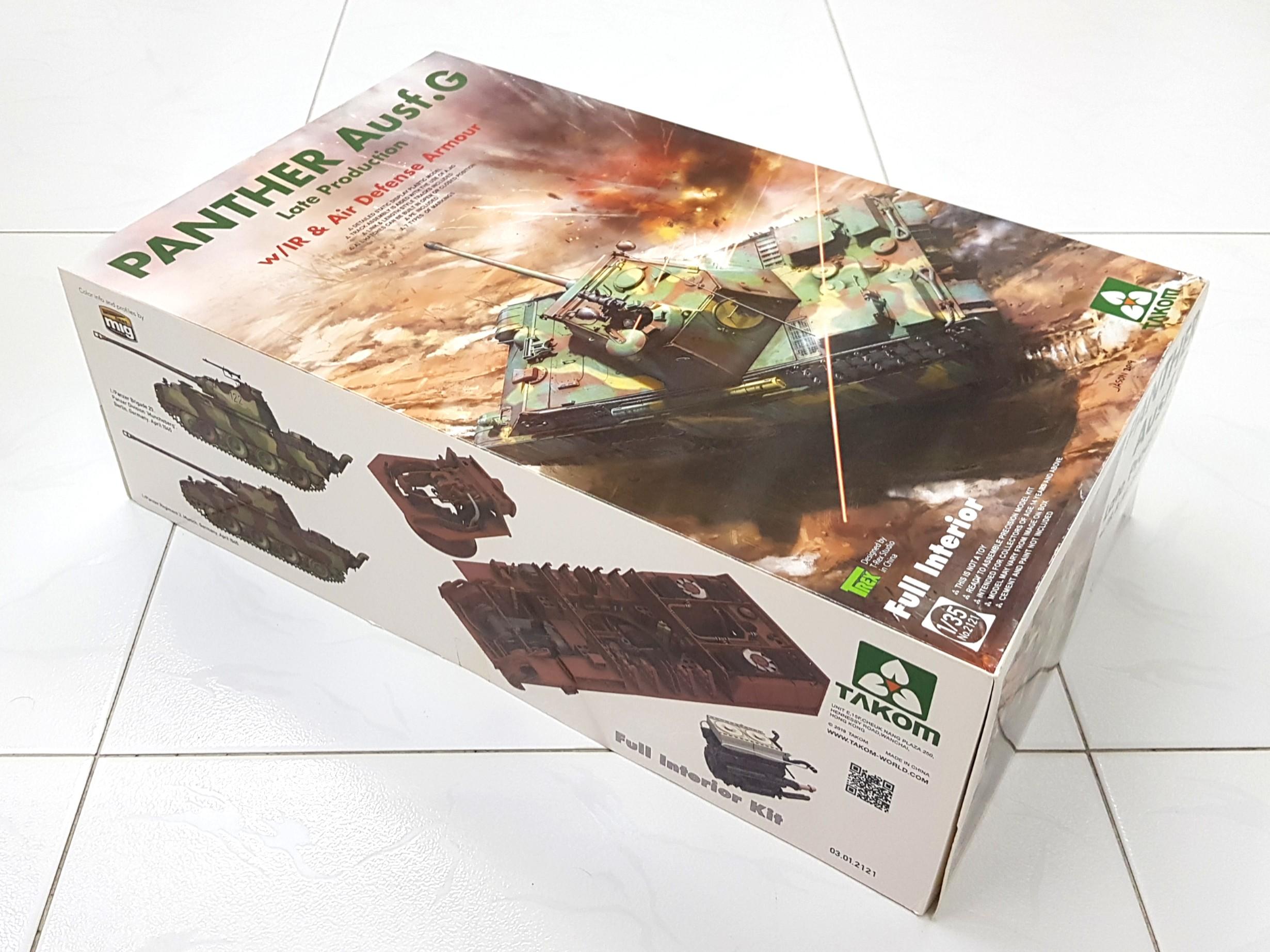 1/35 #2121 Takom German Panther Ausf G Late Production w Infra Red ...