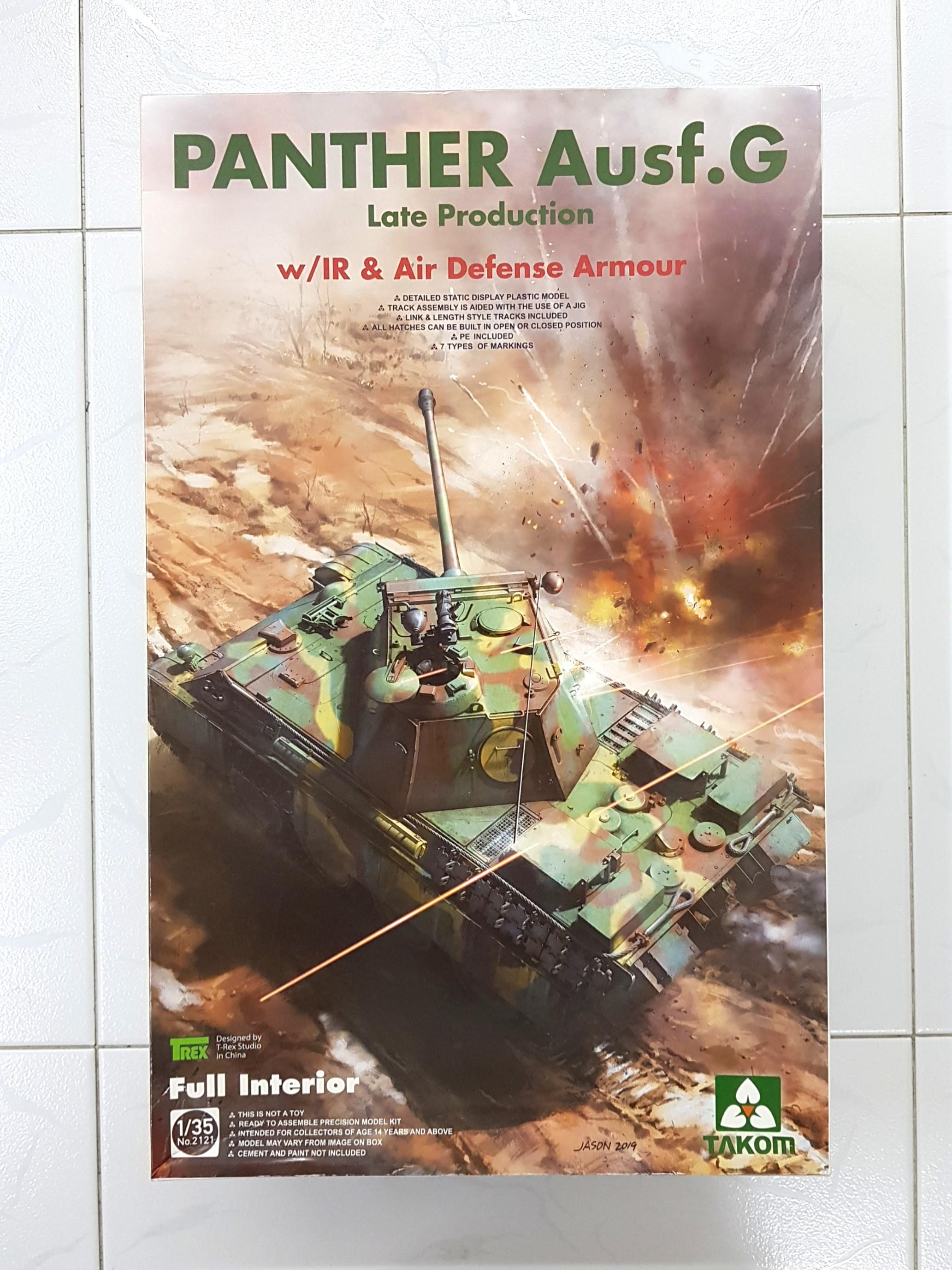 1/35 #2121 Takom German Panther Ausf G Late Production w Infra Red ...