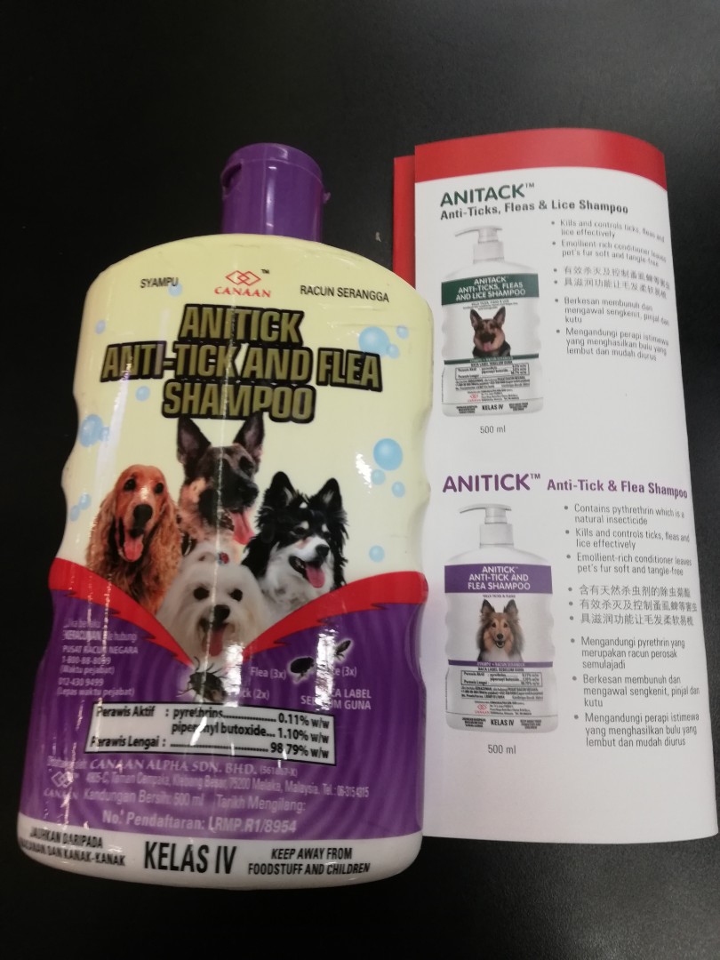Anitick anti-tick and flea shampoo, Pet Supplies, Health & Grooming on ...