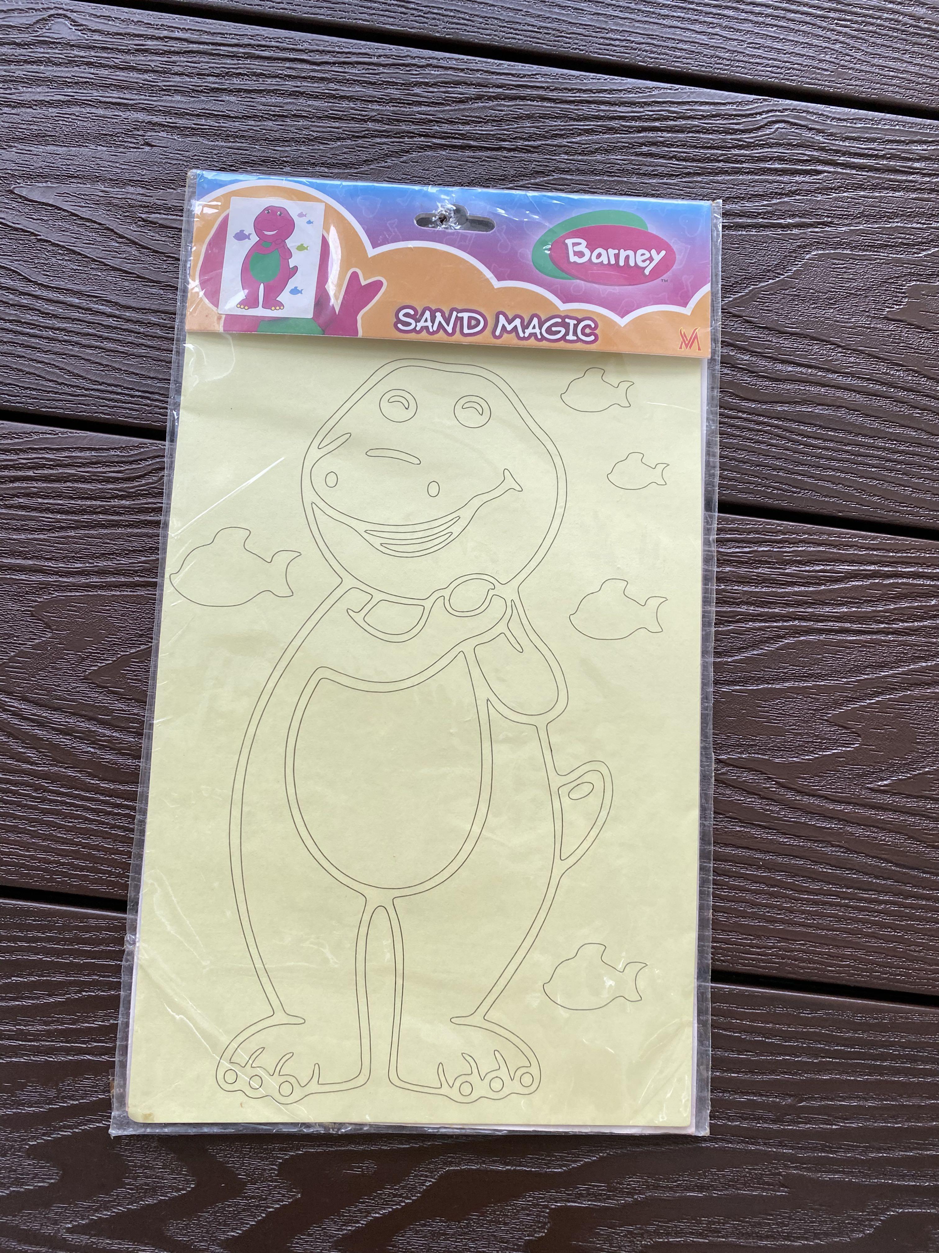 Barney Sand Art, Hobbies & Toys, Toys & Games on Carousell