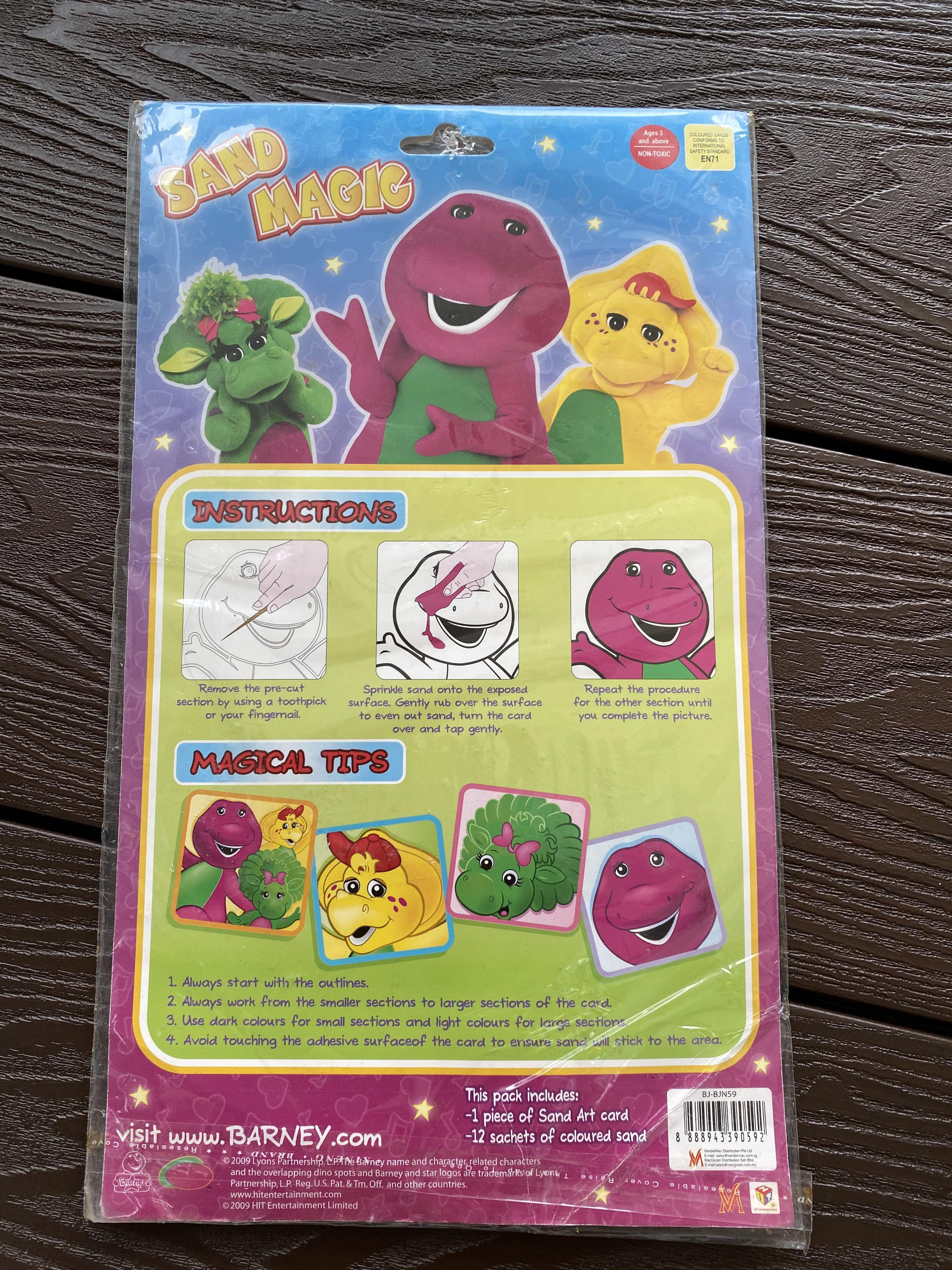 Barney Sand Art, Hobbies & Toys, Toys & Games on Carousell