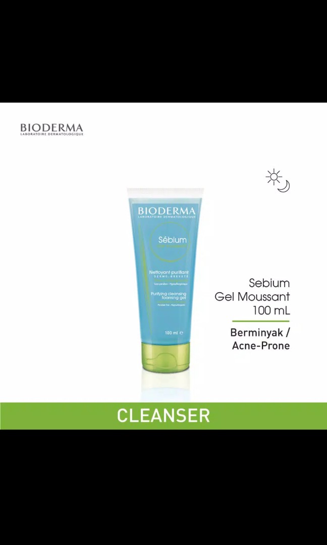 Bioderma Sebium Moussant, Kesehatan & Kecantikan, Kulit, Sabun & Tubuh ...
