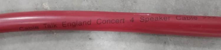 Cable Talk Concert 4 speaker cables -, Audio, Other Audio Equipment on ...