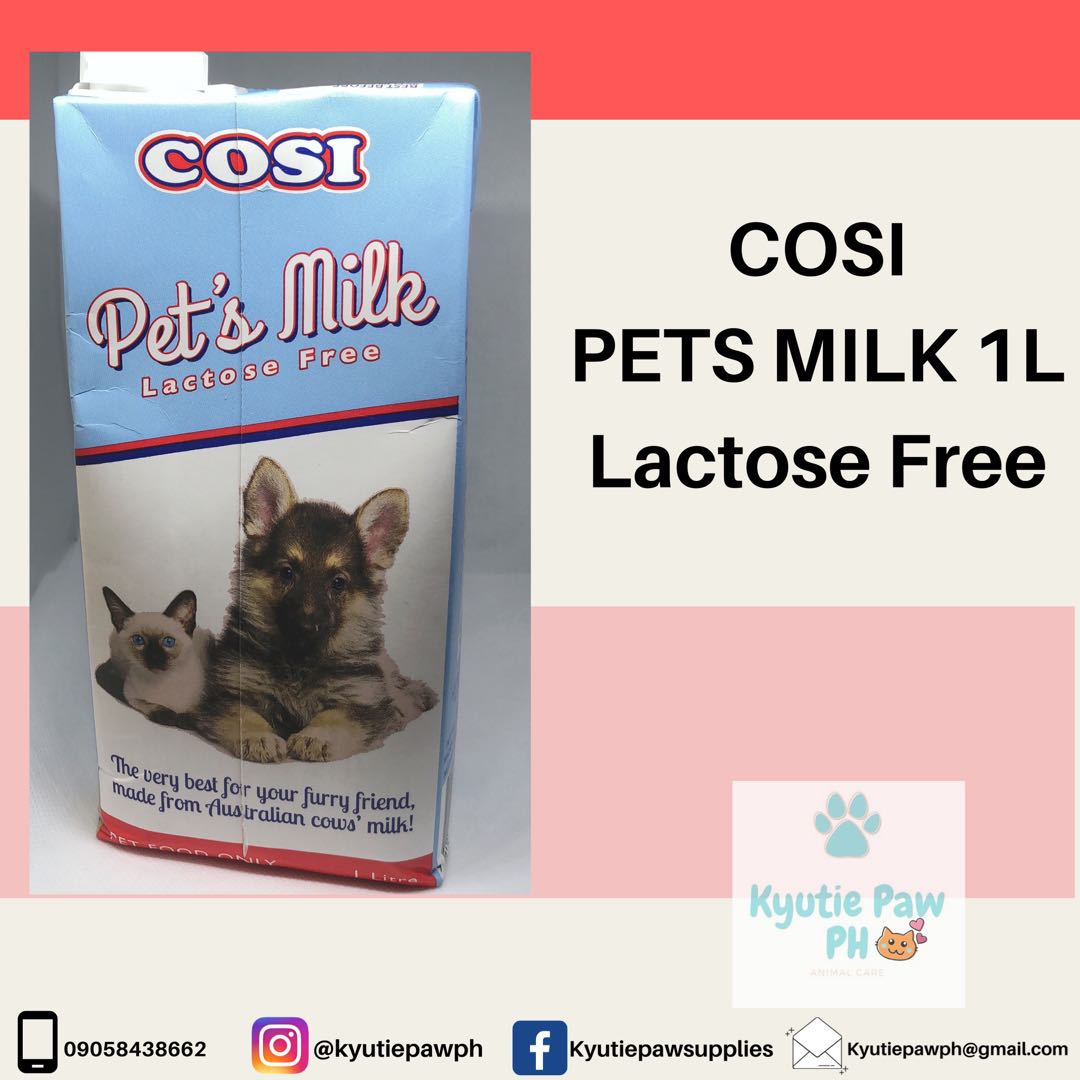 COSI PETS MILK 1L lactose free, Pet Supplies, Pet Food on Carousell
