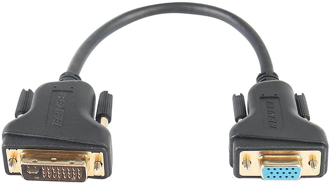 Dvi I To Vga Adapter Benfei Dvi 24 5 To Vga Male To Female Adapter