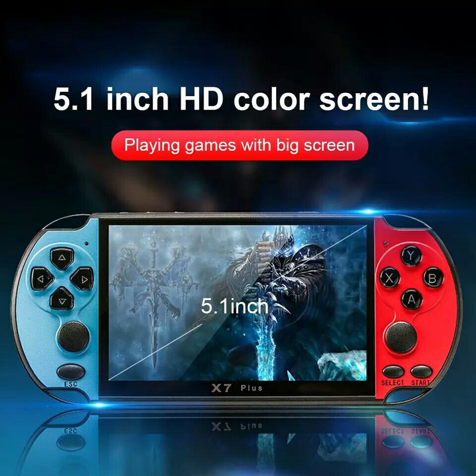 X7 Plus 5.1inch Video Game Console 8GB Double Rocker Handheld Game ...