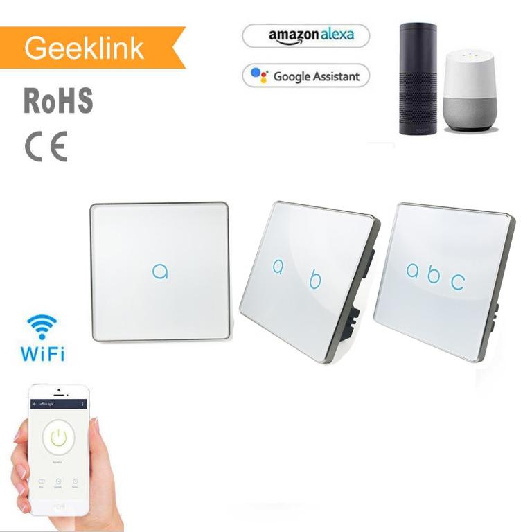 Geeklink Smart Home Automation products (Smart switch with feedback ...