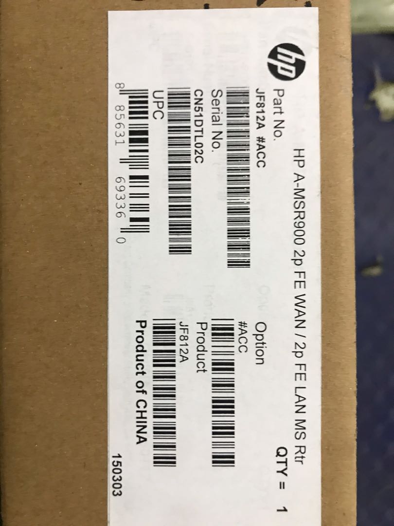 HP MSR900 router new, Computers & Tech, Parts & Accessories, Networking ...