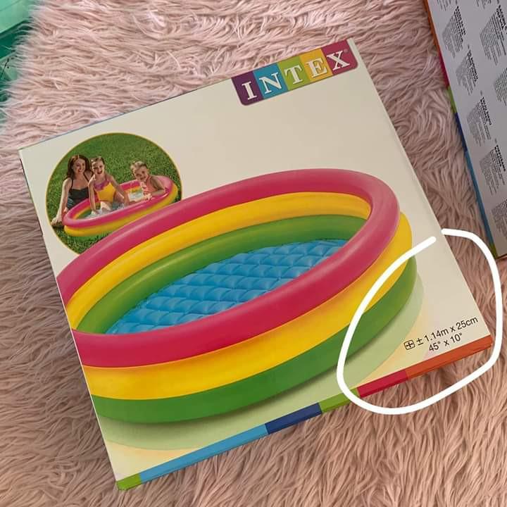 INTEX ROUND POOL 1.14cm brandnew, Babies & Kids, Infant Playtime on ...