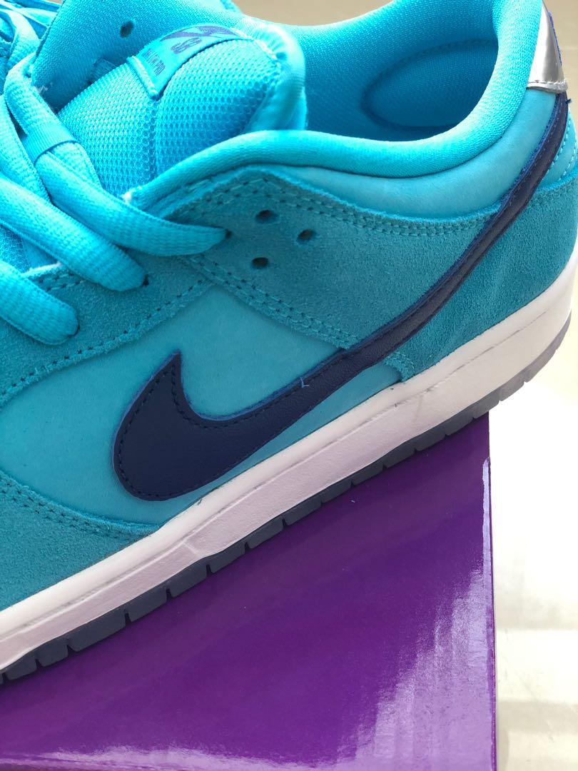 Nike SB Dunk Low Blue Furry, Men's Fashion, Footwear, Sneakers on Carousell
