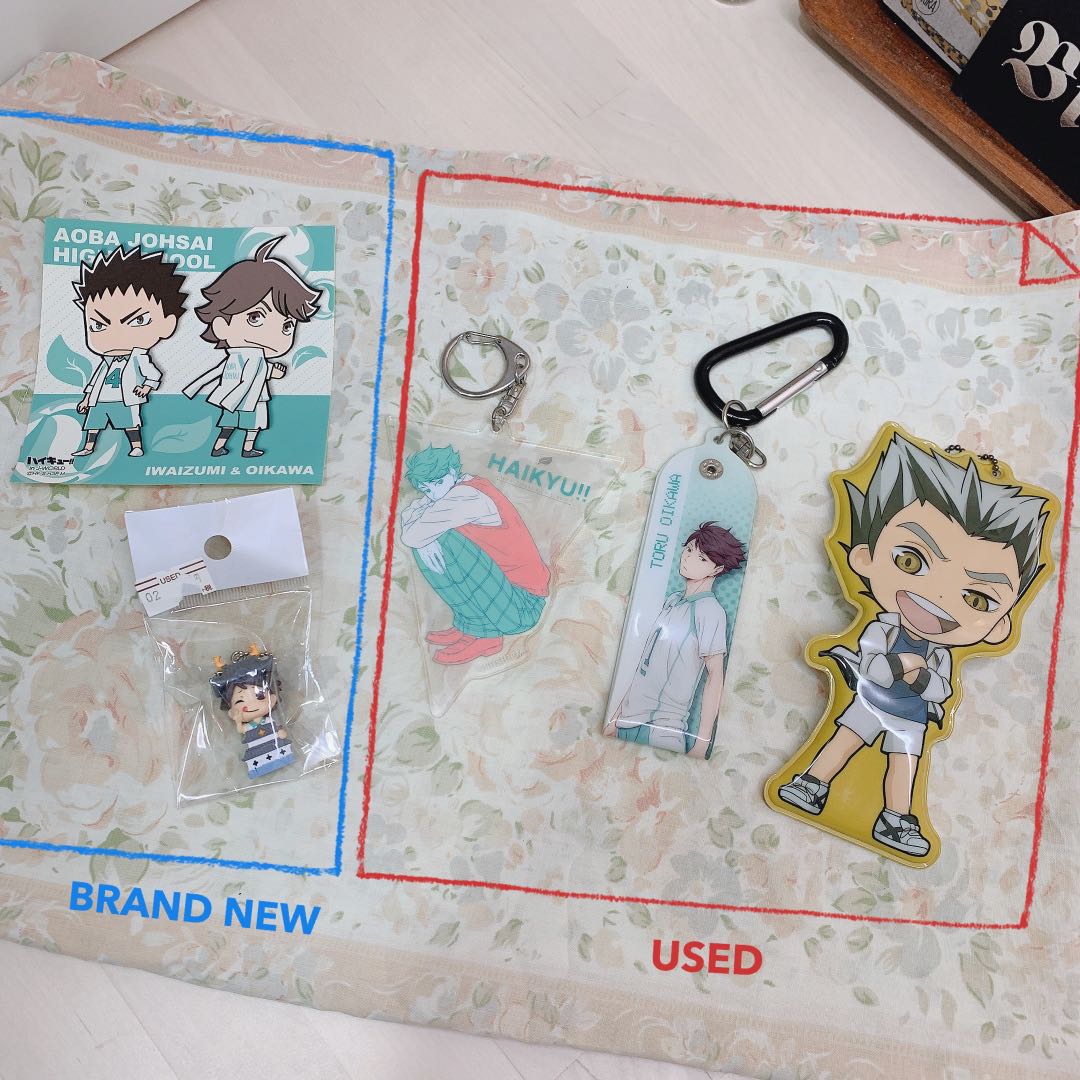 [OFFICIAL] Haikyuu!! Oikawa, Iwaizumi & Bokuto Merchandise Set, Hobbies ...