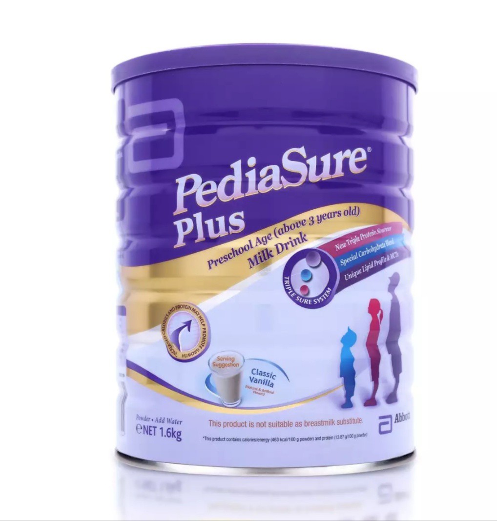 PediaSure plus 1.6kg Vanilla Flavor, Babies & Kids, Nursing & Feeding ...