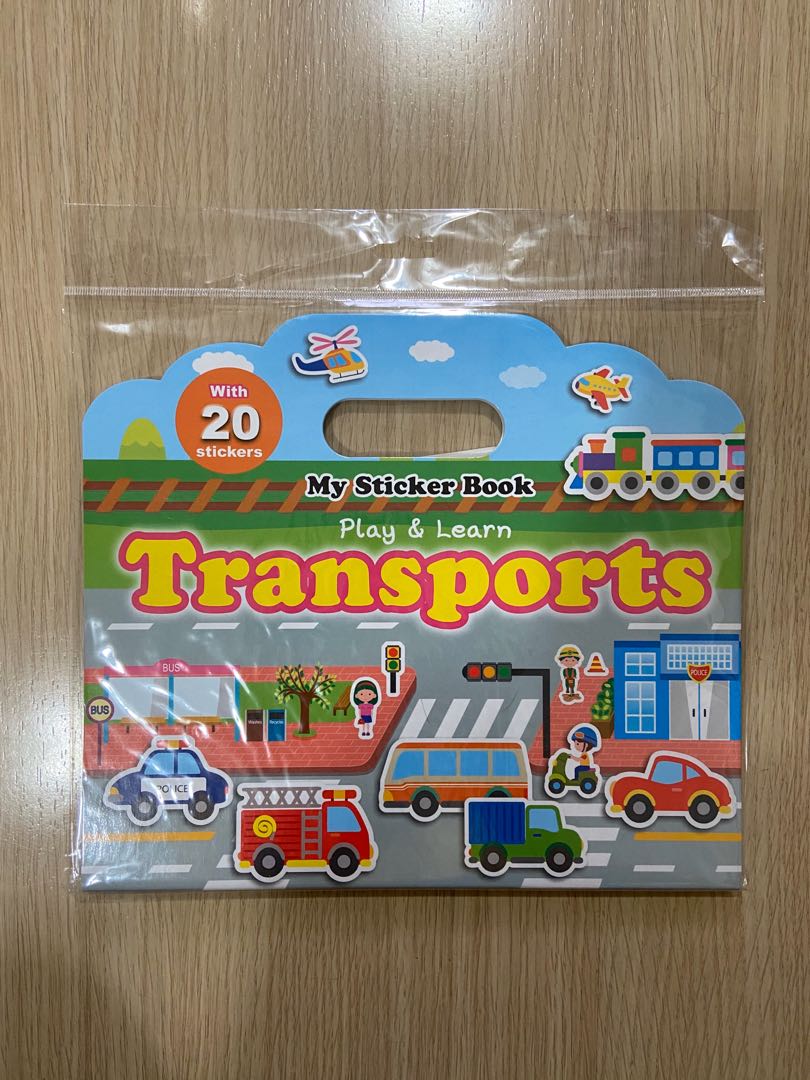 全新 幼兒貼紙書(交通工具)英文版 My Sticker Book Transports, 興趣及遊戲, 書本 & 文具, 小朋友書 ...