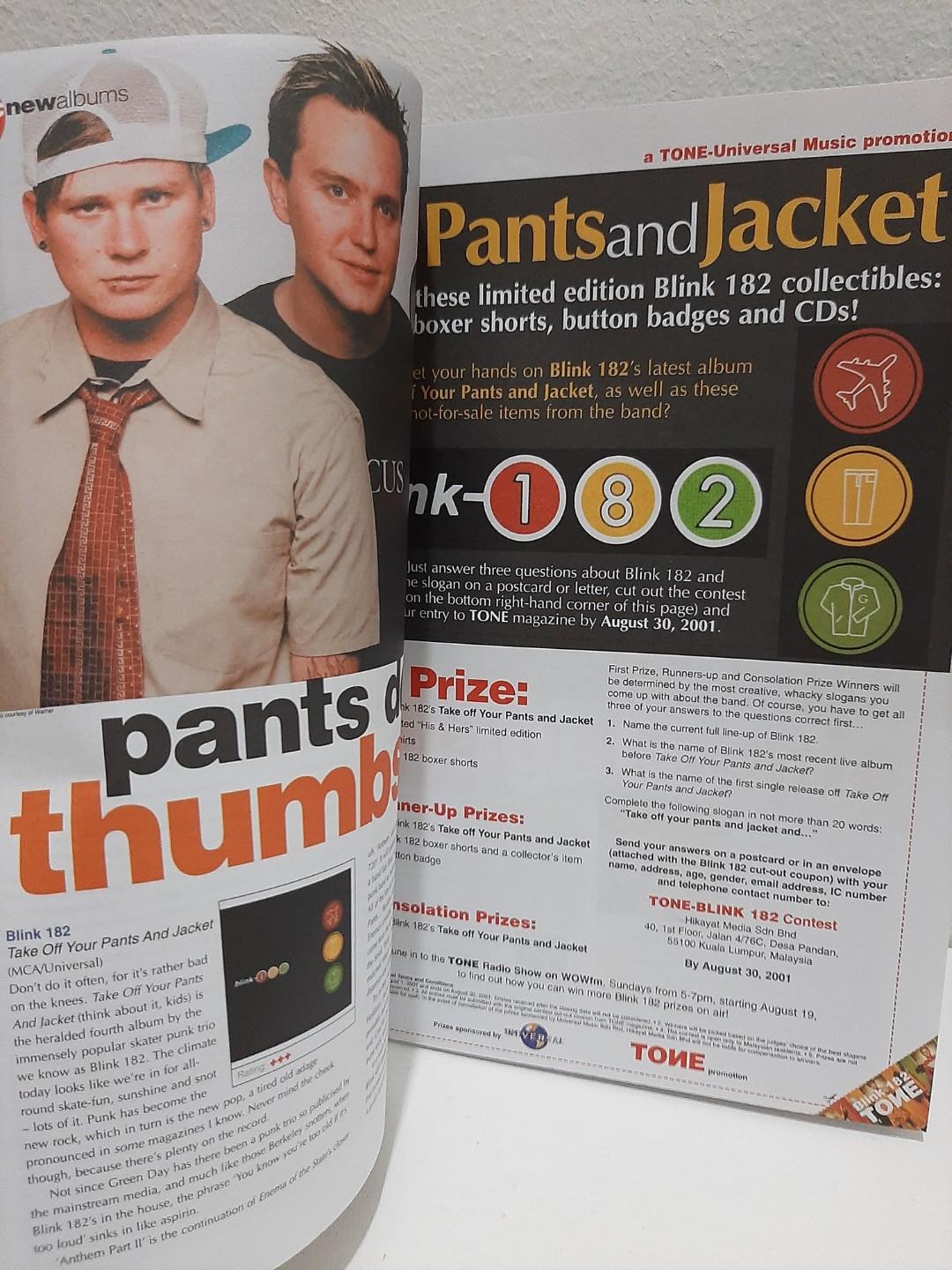 Tone magazine BLINK 182 cover, Hobbies & Toys, Books & Magazines ...