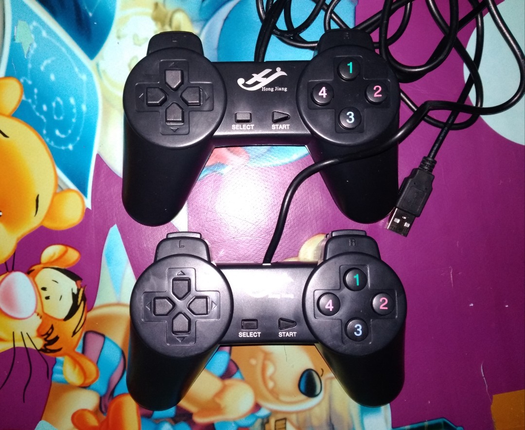 USB 2.0 Double Gamepad Joystick Controller, Video Gaming, Video Game ...