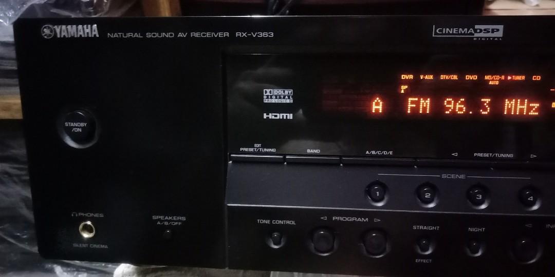 Yamaha RX-V363 5.1 Av Receiver, Audio, Soundbars, Speakers & Amplifiers ...