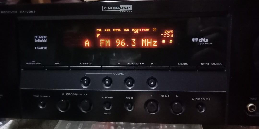 Yamaha RX-V363 5.1 Av Receiver, Audio, Soundbars, Speakers & Amplifiers ...