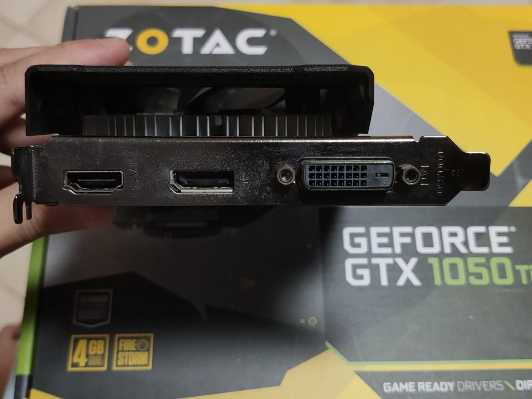 Nvidia GeForce GTX 1050TI 4gb (original box) (firestorm overclock ...