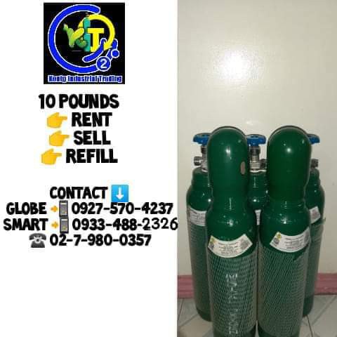 10lbs Medical Oxygen Tank complete set w/ content humidifier and ...