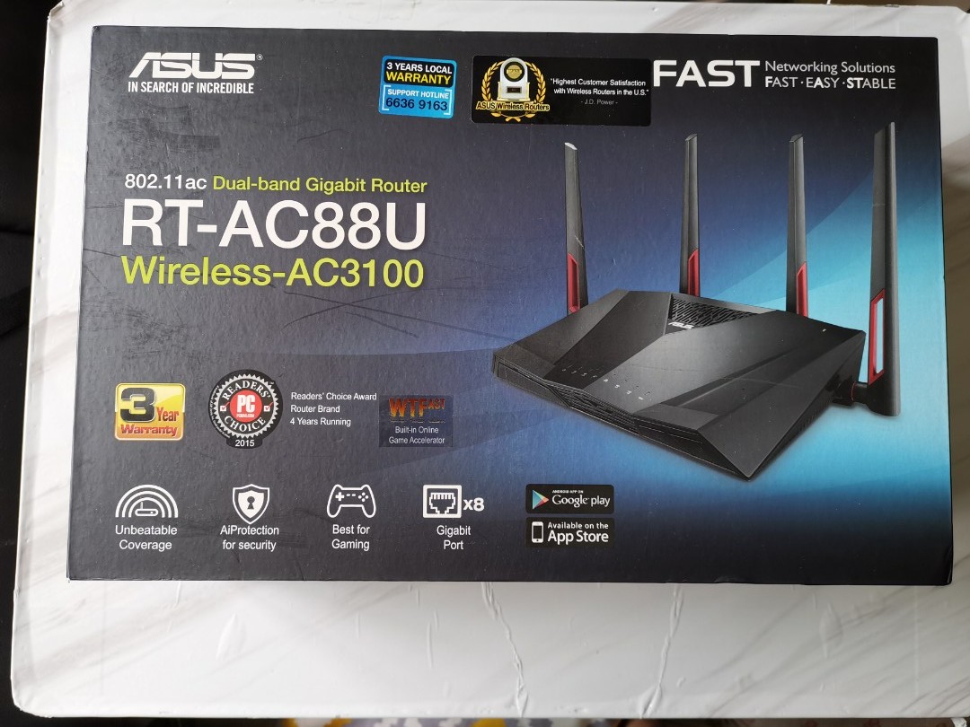 Asus RT-AC88U Router, Computers & Tech, Parts & Accessories, Networking ...