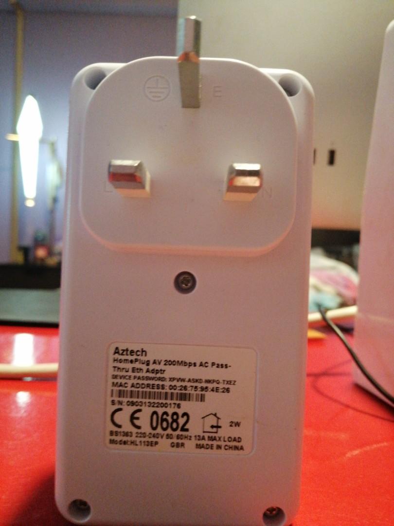 Aztech Home plug WiFi Extender, TV & Home Appliances, TV ...