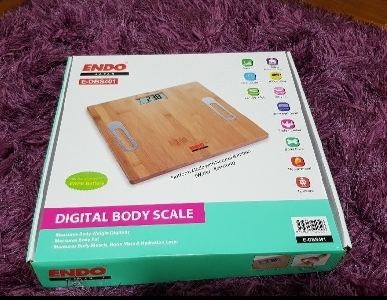 BN Endo Japan Digital Weighing machine scale, Body Fat Muscle Bone Mass ...