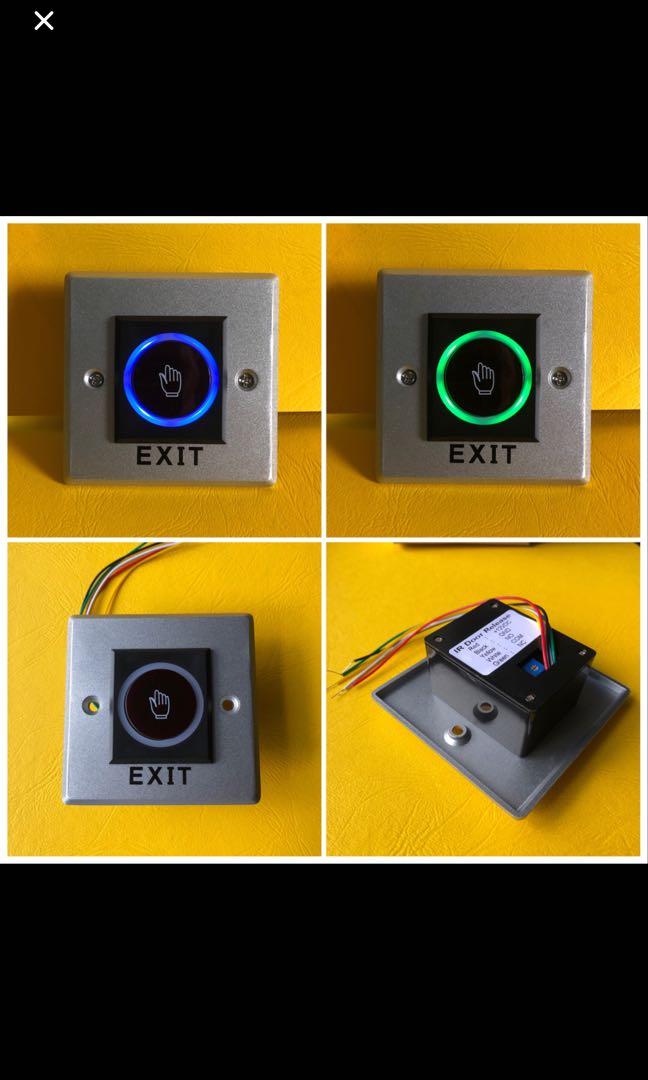 Contactless Push Button Door Release Switch w LED, Everything Else on ...