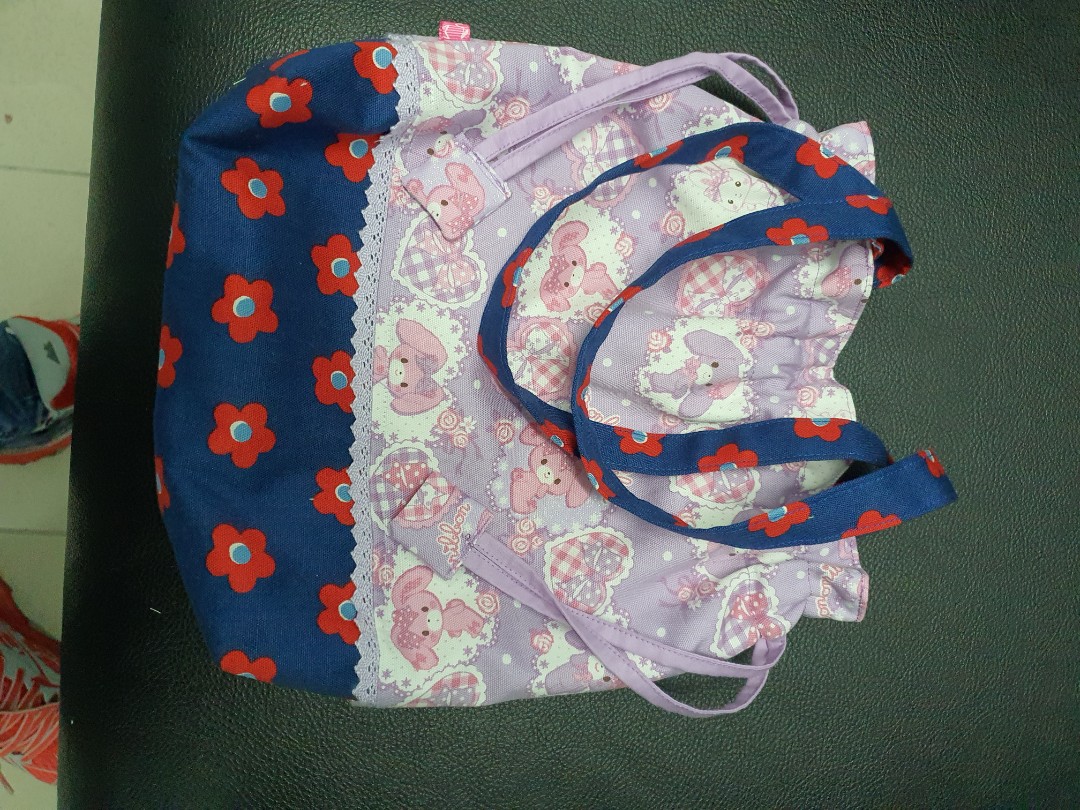 Drawstring bags. Hello Kitty material. Neat sewing. You will be ...