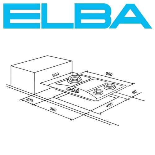 ELBA 3/4 BURNER STAINLESS STEEL GAS HOB [EHS 635 SB/EHS 935 SB/EHS 945 ...
