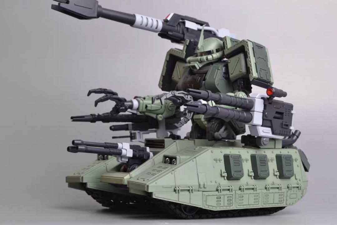 [Free Delivery] Motor King MG Zaku Tank Gundam Green Yellow 1/100 MS ...