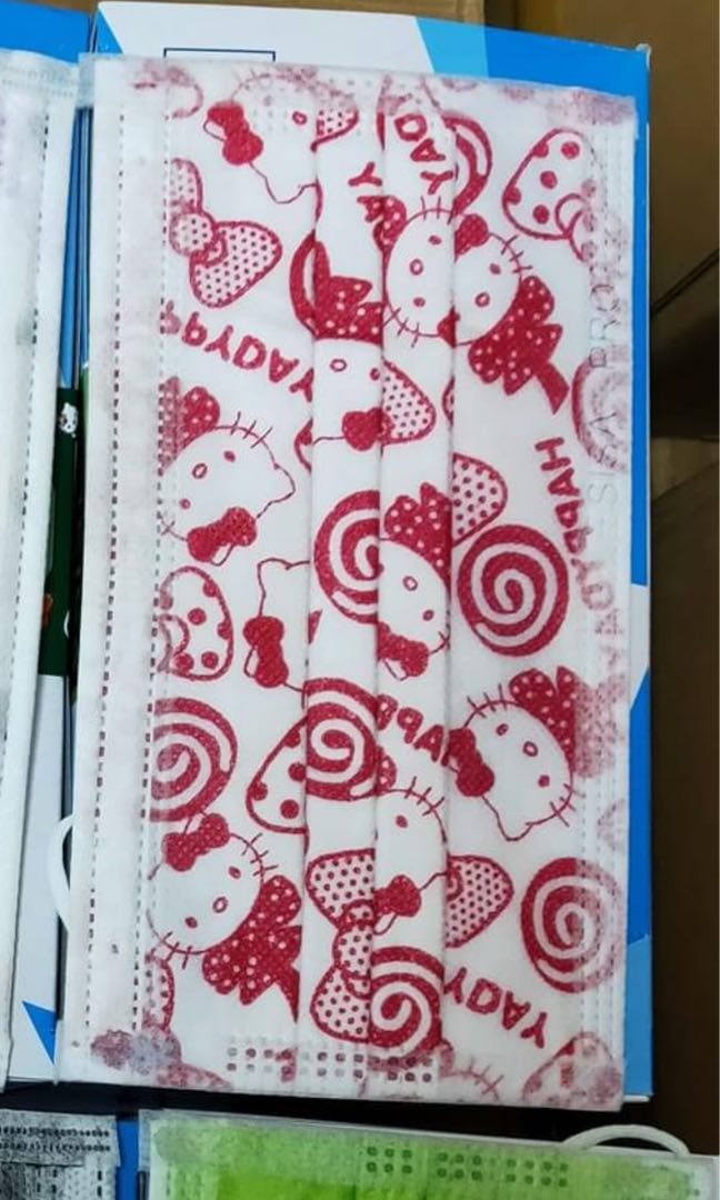 Hello kitty surgical mask, Everything Else on Carousell