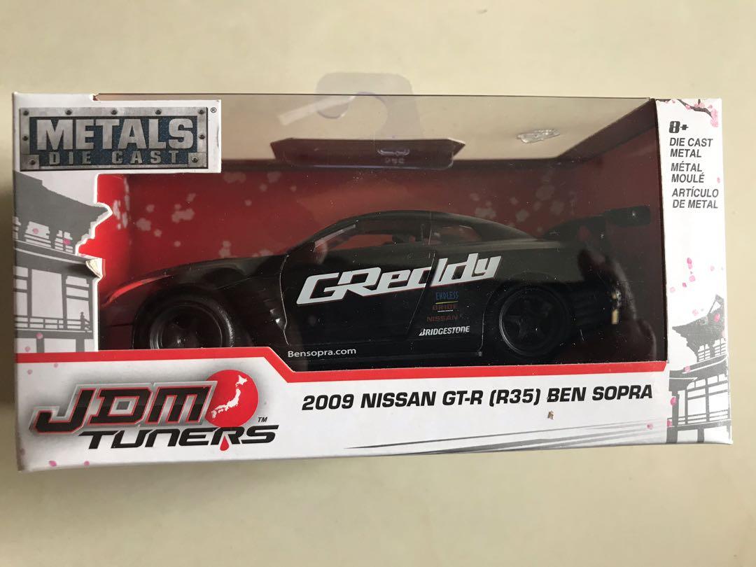 Jada Toys 1/32 JDM Tuners 2009 Nissan GT-R (R35) Ben Sopra Black Metals ...