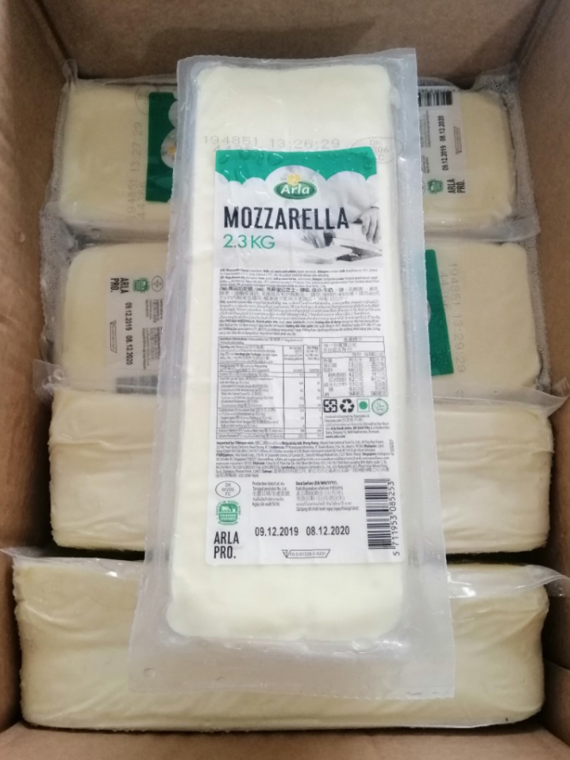 Mozarella Block Cheese, Food & Drinks, Chilled & Frozen Food on Carousell