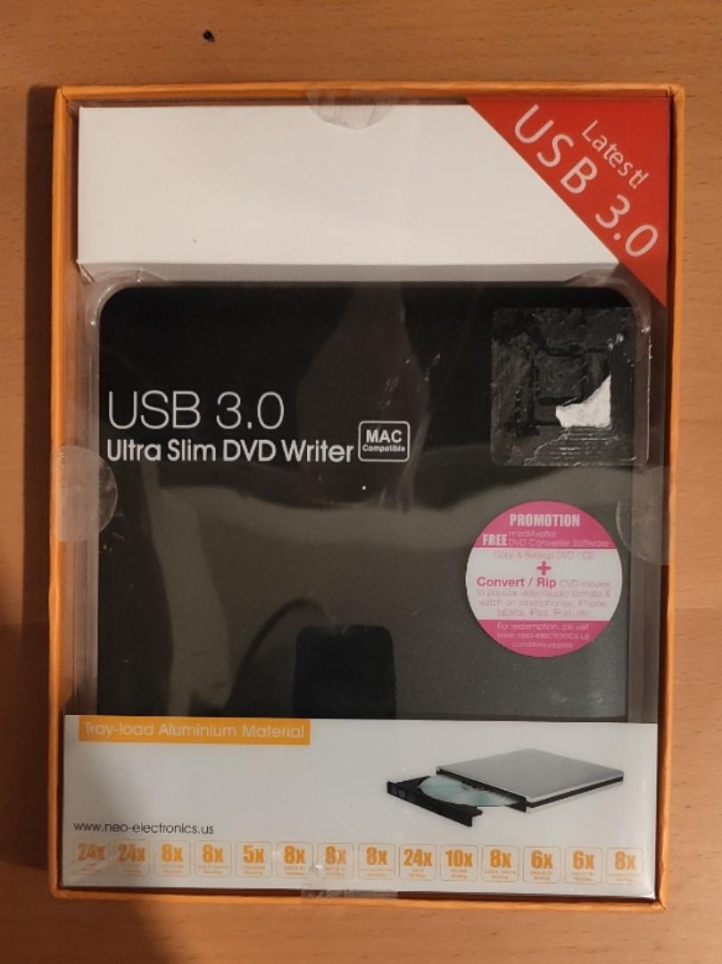 Neo External DVD Writer USB 3.0 Aluminium With Free mediaAvatar ...