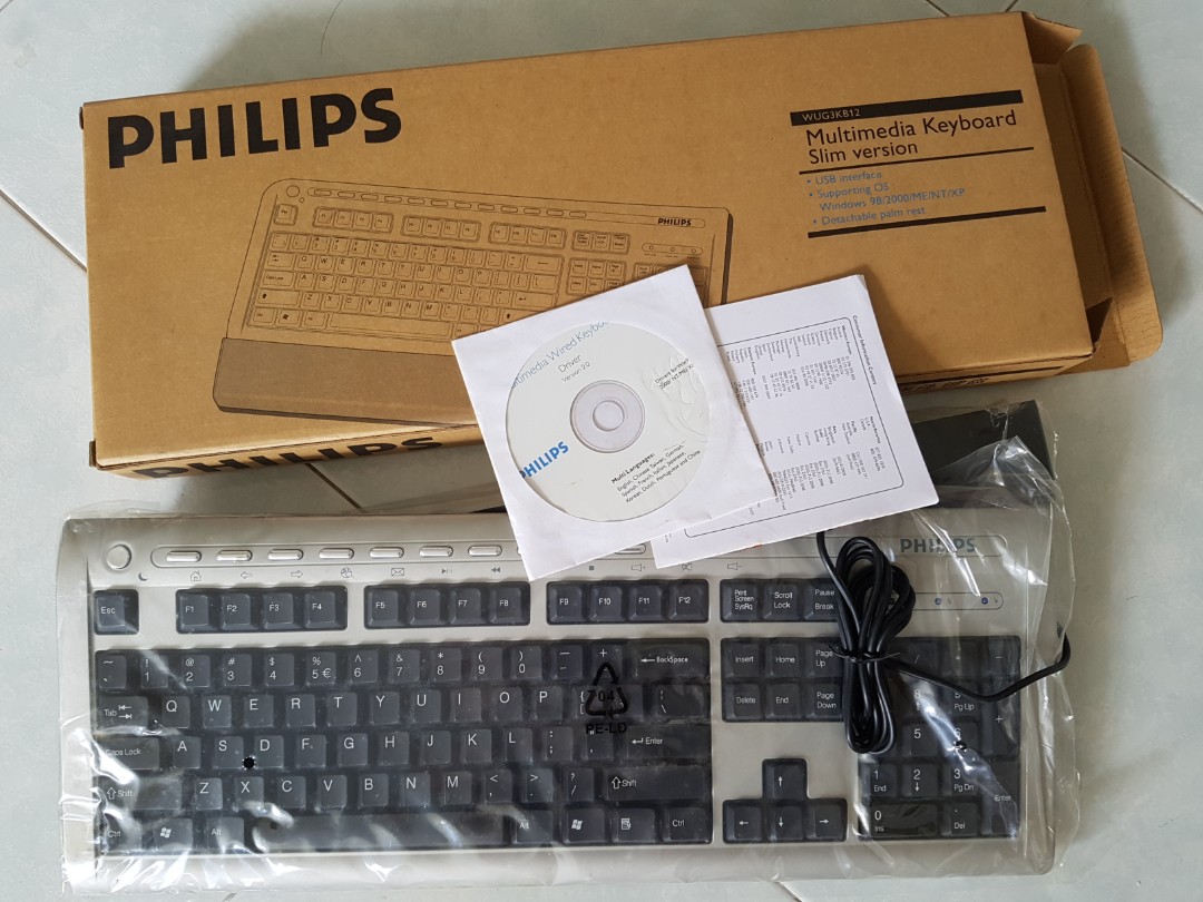 Philips Mutimedia Keyboard Slim Version, TV & Home Appliances, TV ...