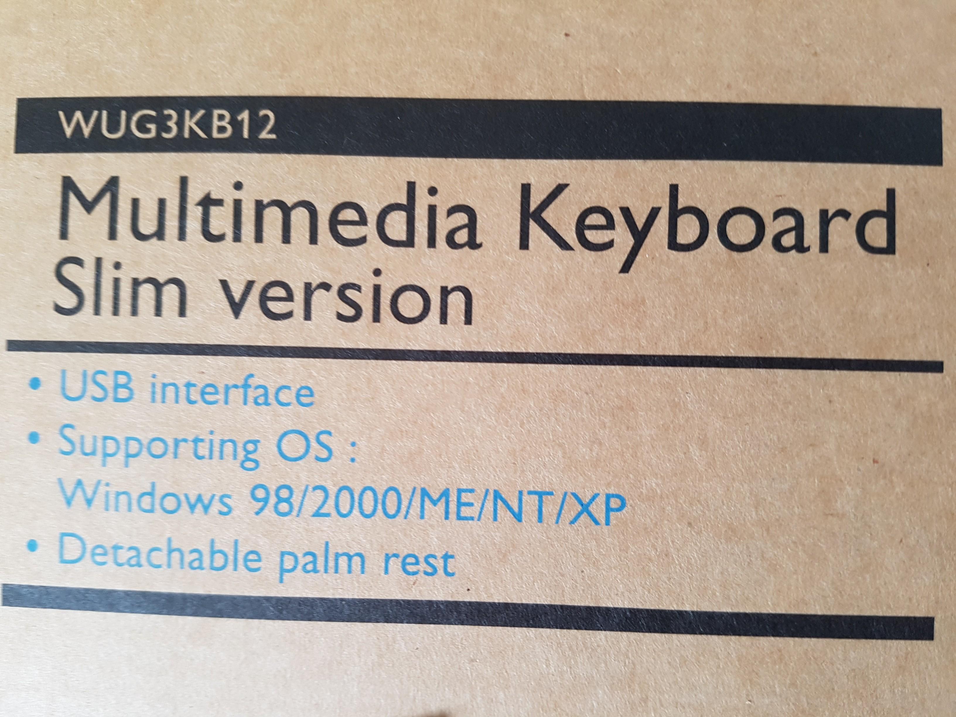 Philips Mutimedia Keyboard Slim Version, TV & Home Appliances, TV ...