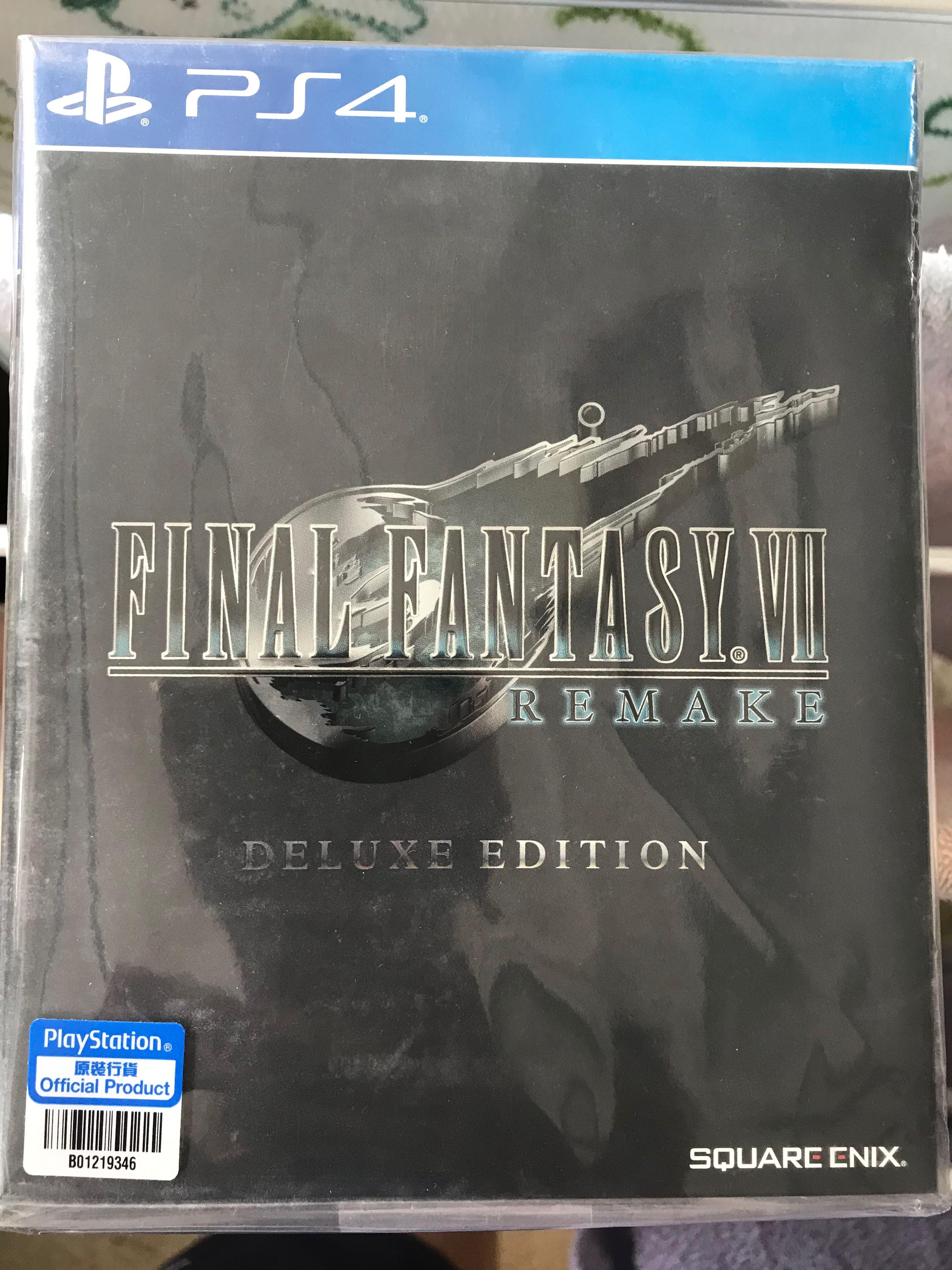 PS4 FF7 Remake Deluxe Edition, Video Gaming, Video Games, PlayStation ...