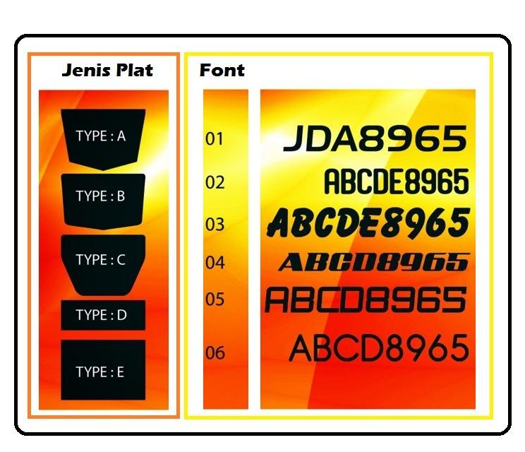 SC200 Motorcycle Number No. Plates Papan Plat Nombor Motor Motosikal ...
