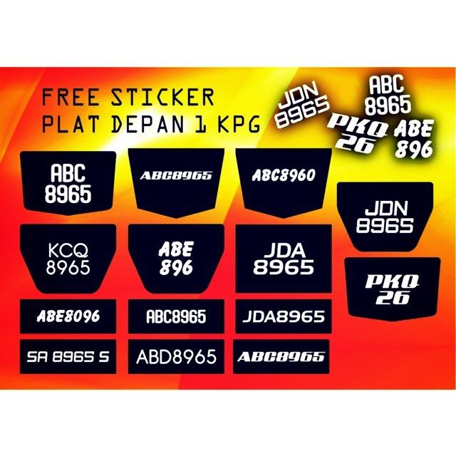 SC200 Motorcycle Number No. Plates Papan Plat Nombor Motor Motosikal ...