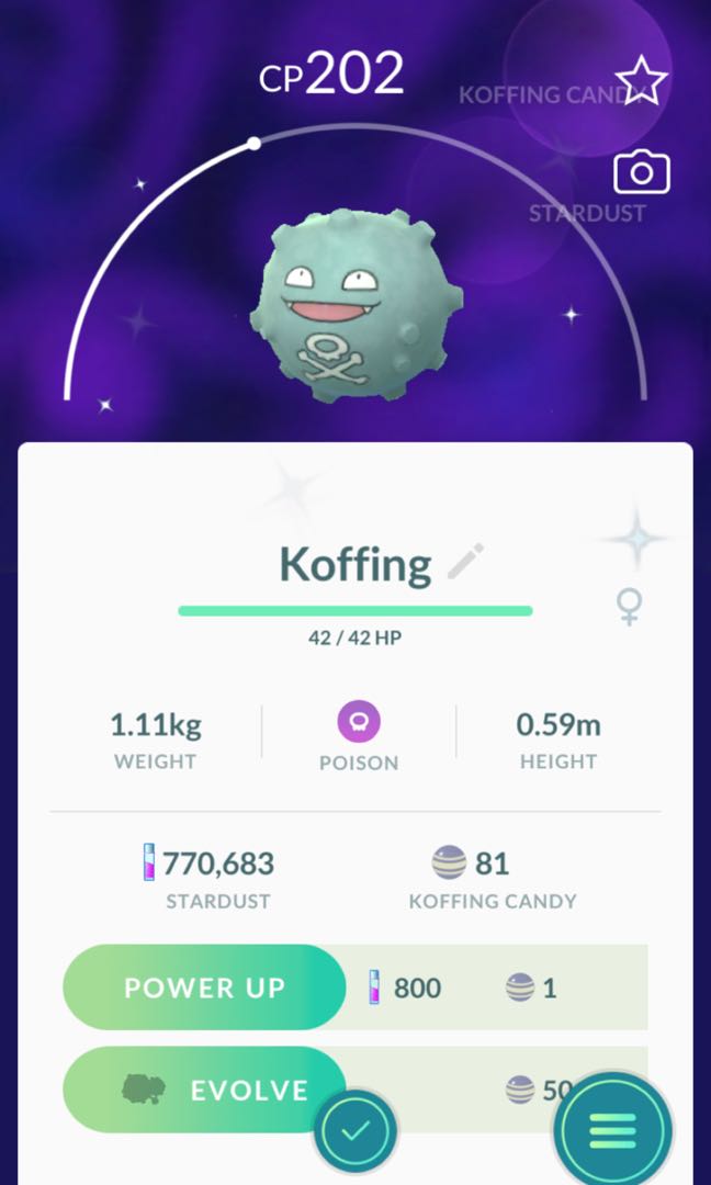 SHINY KOFFING, Video Gaming, Gaming Accessories, Game Gift Cards ...
