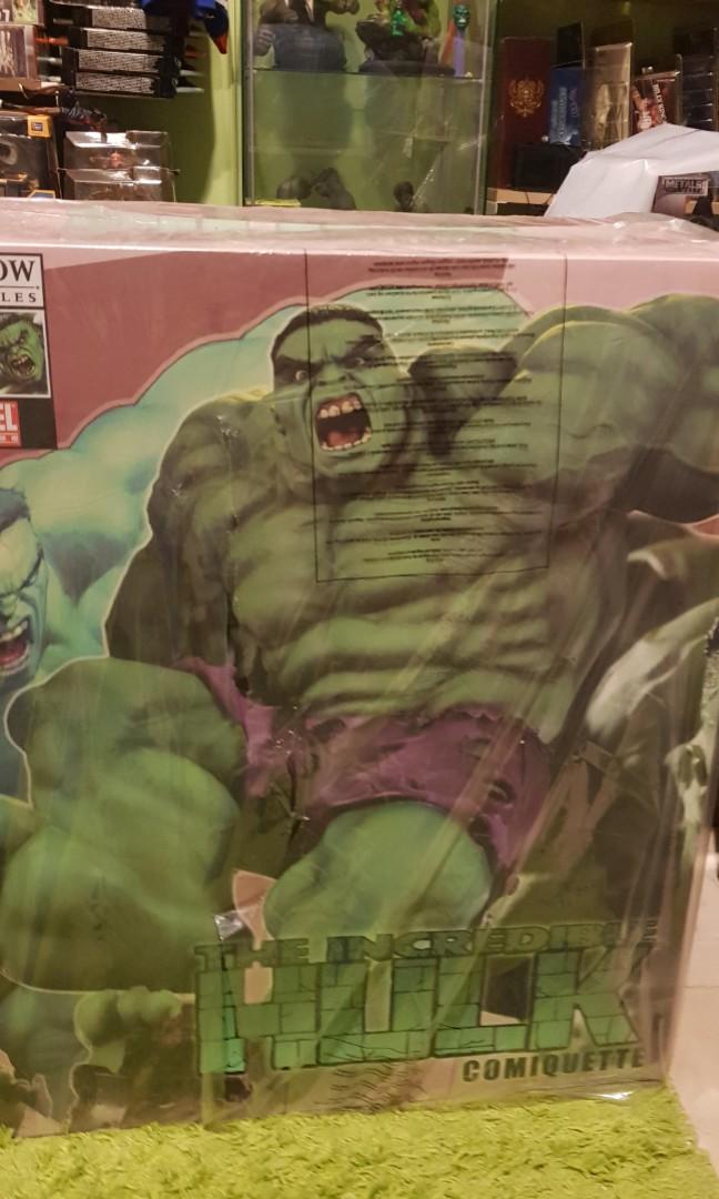 Sideshow Incredible Hulk Comiquette Statue, Hobbies & Toys, Toys ...