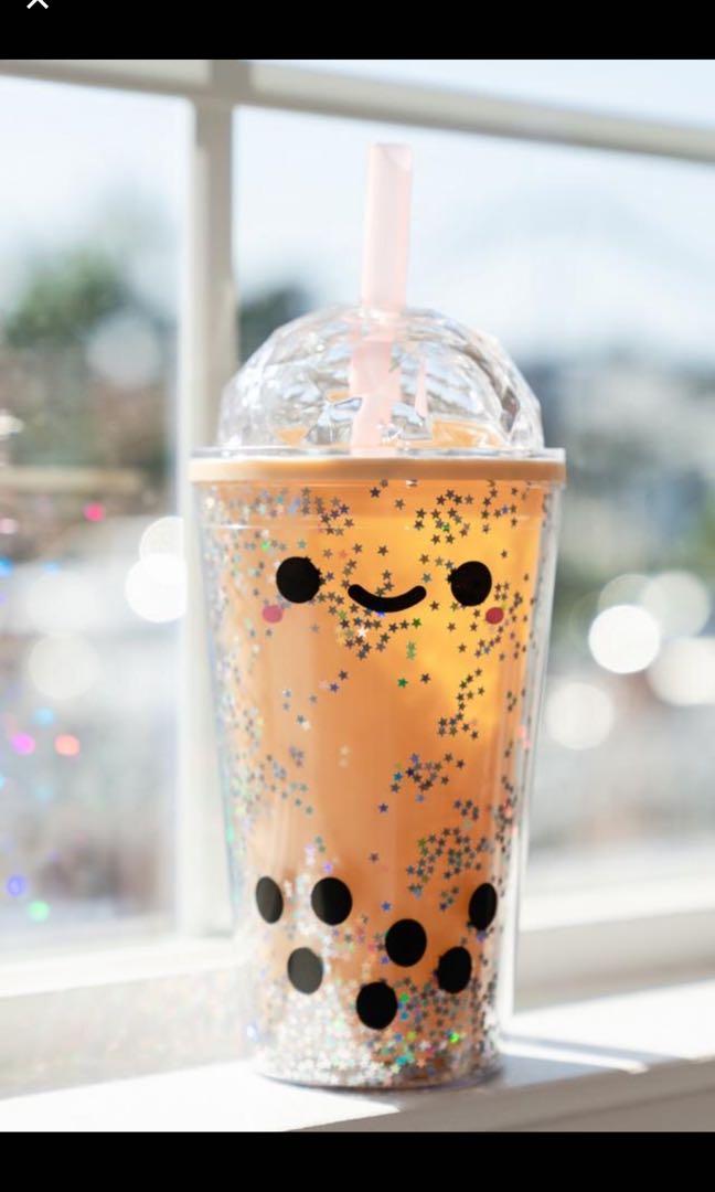 Smoko Pearl Boba Tea Tumbler with Straw, Furniture & Home Living ...